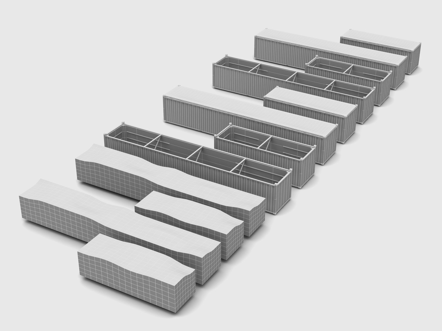 Open Top Containers 3D Model - TurboSquid 2188151