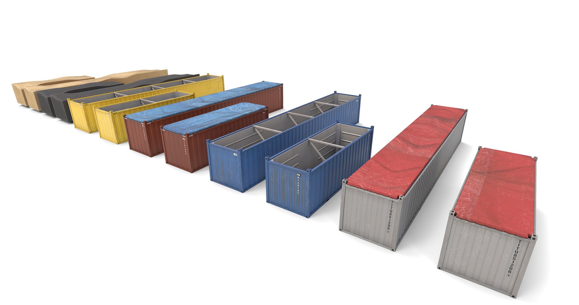 Open Top Containers 3D Model - TurboSquid 2188151