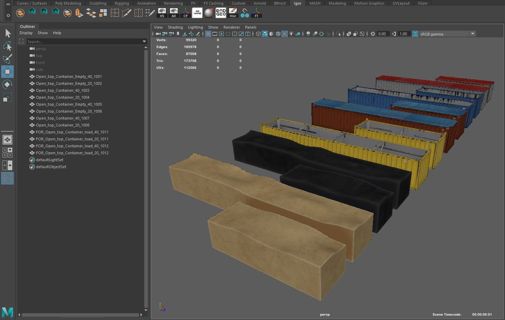 Open Top Containers 3D Model - TurboSquid 2188151