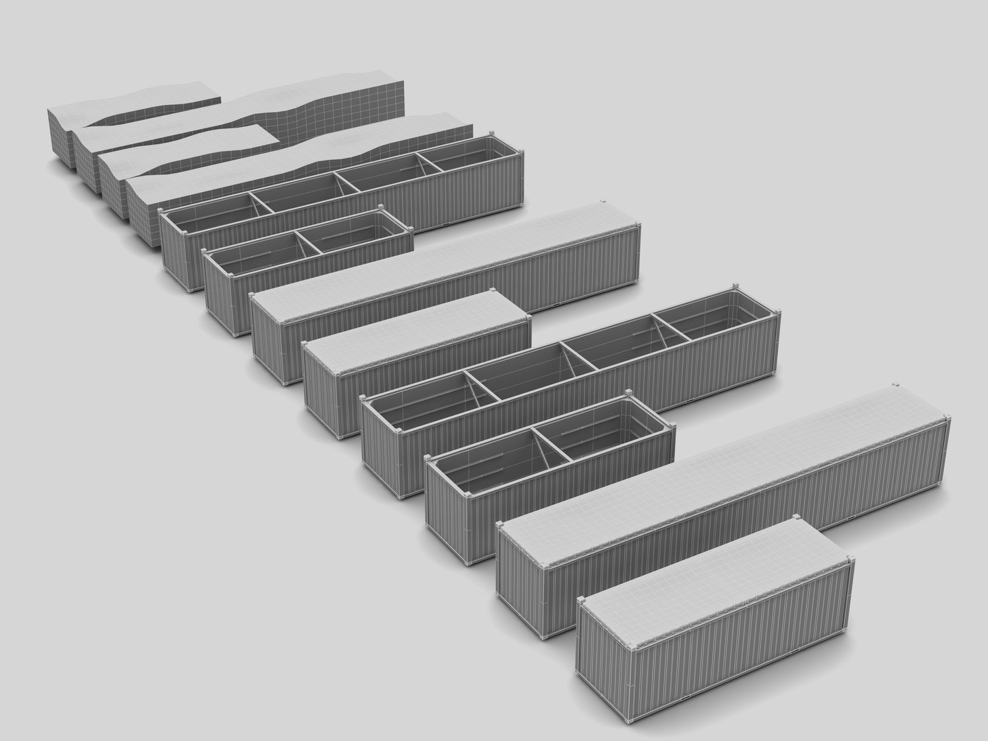 Open Top Containers 3D Model - TurboSquid 2188151