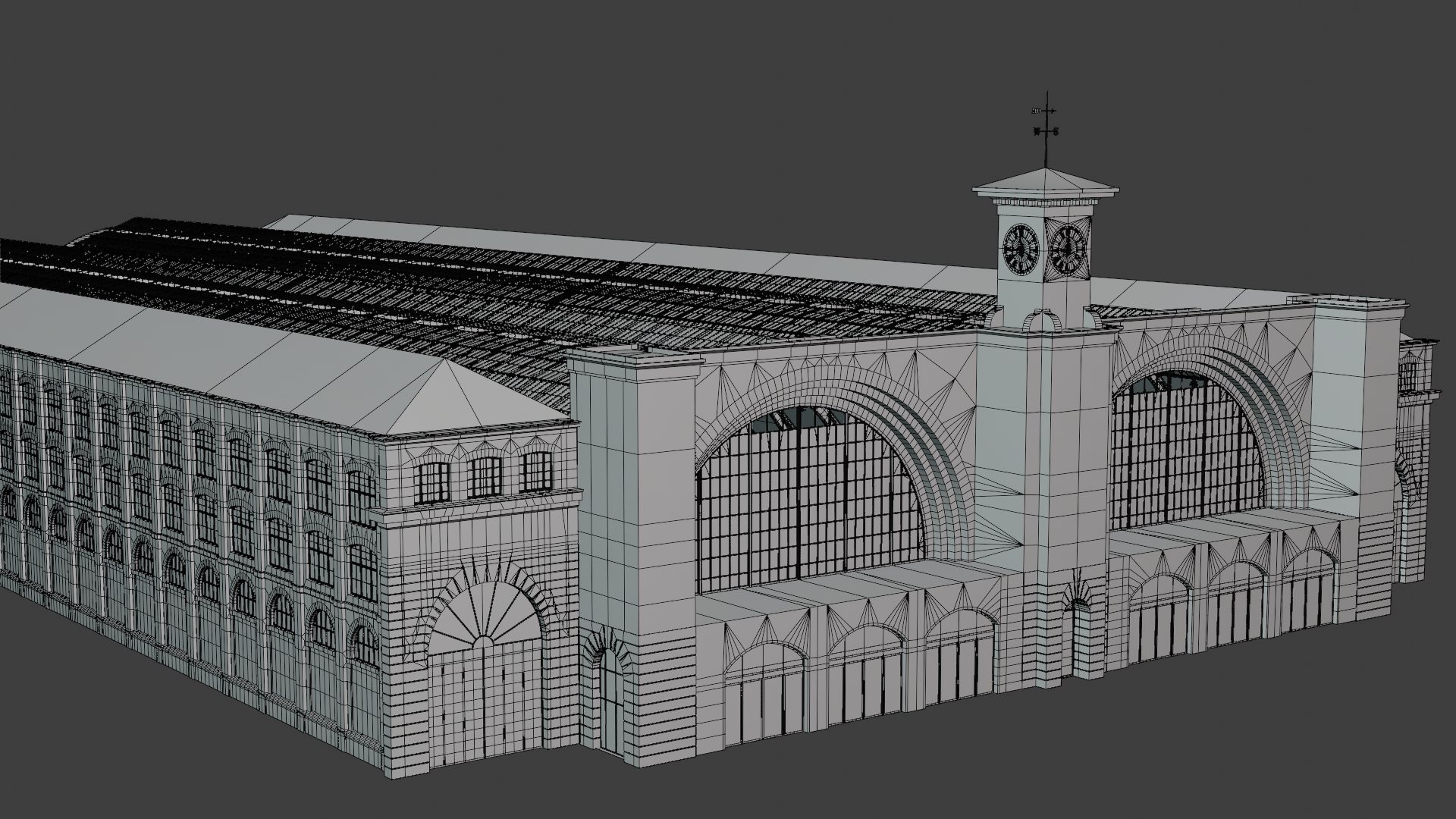 Kings Cross Station With Metro Train 3D - TurboSquid 2187922