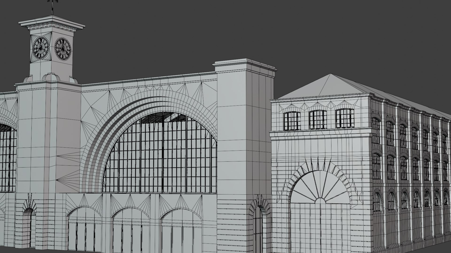Kings Cross Station With Metro Train 3D - TurboSquid 2187922