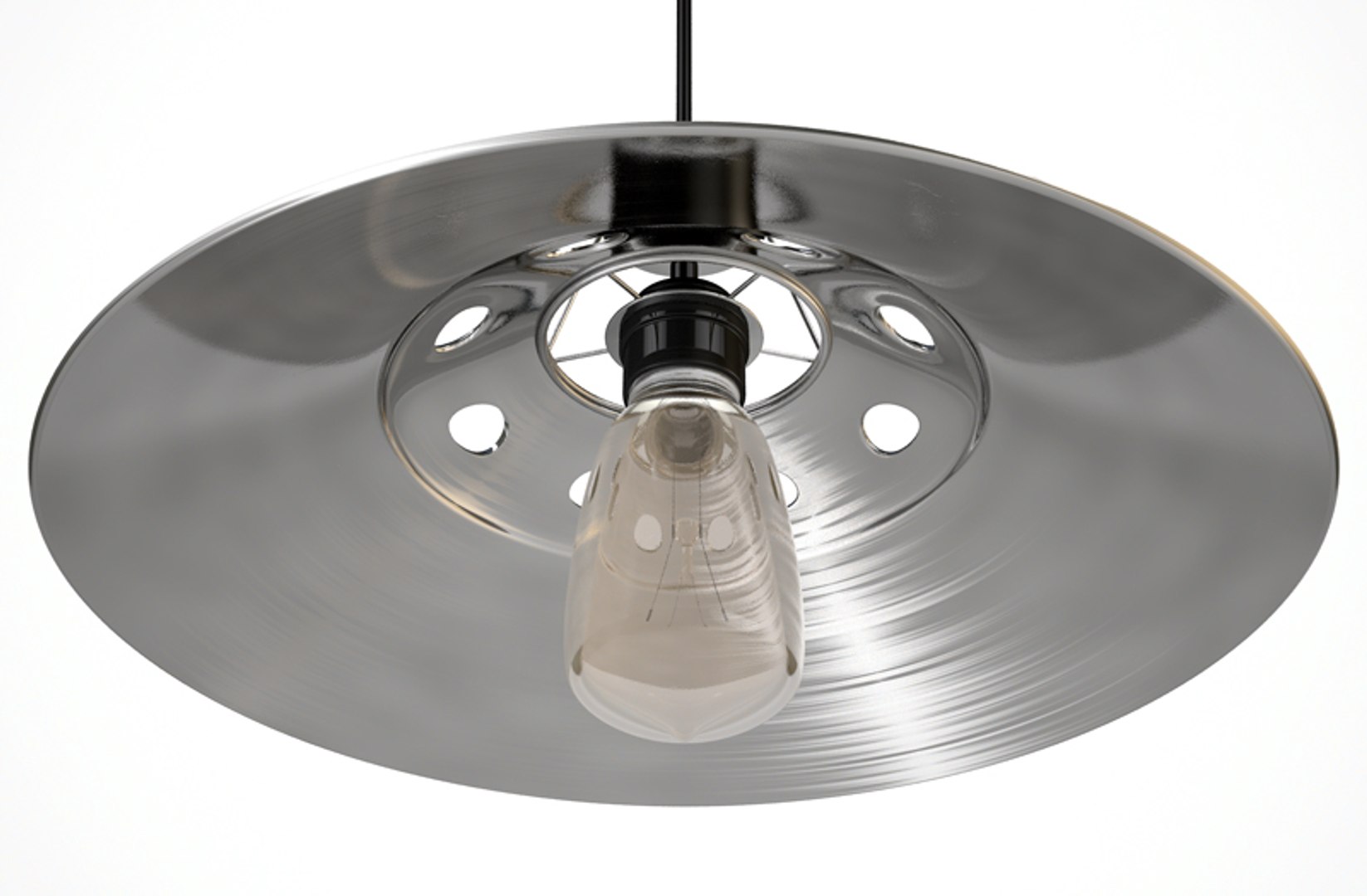 3d retro light fixture