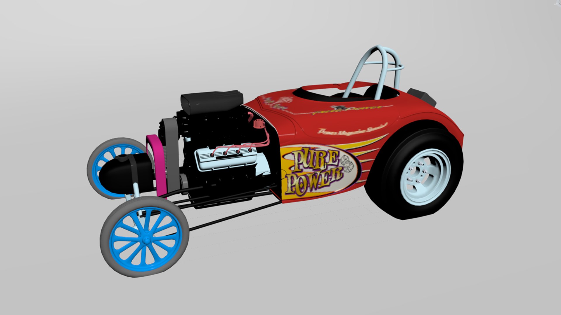 3D Fuel Dragster - TurboSquid 1664508