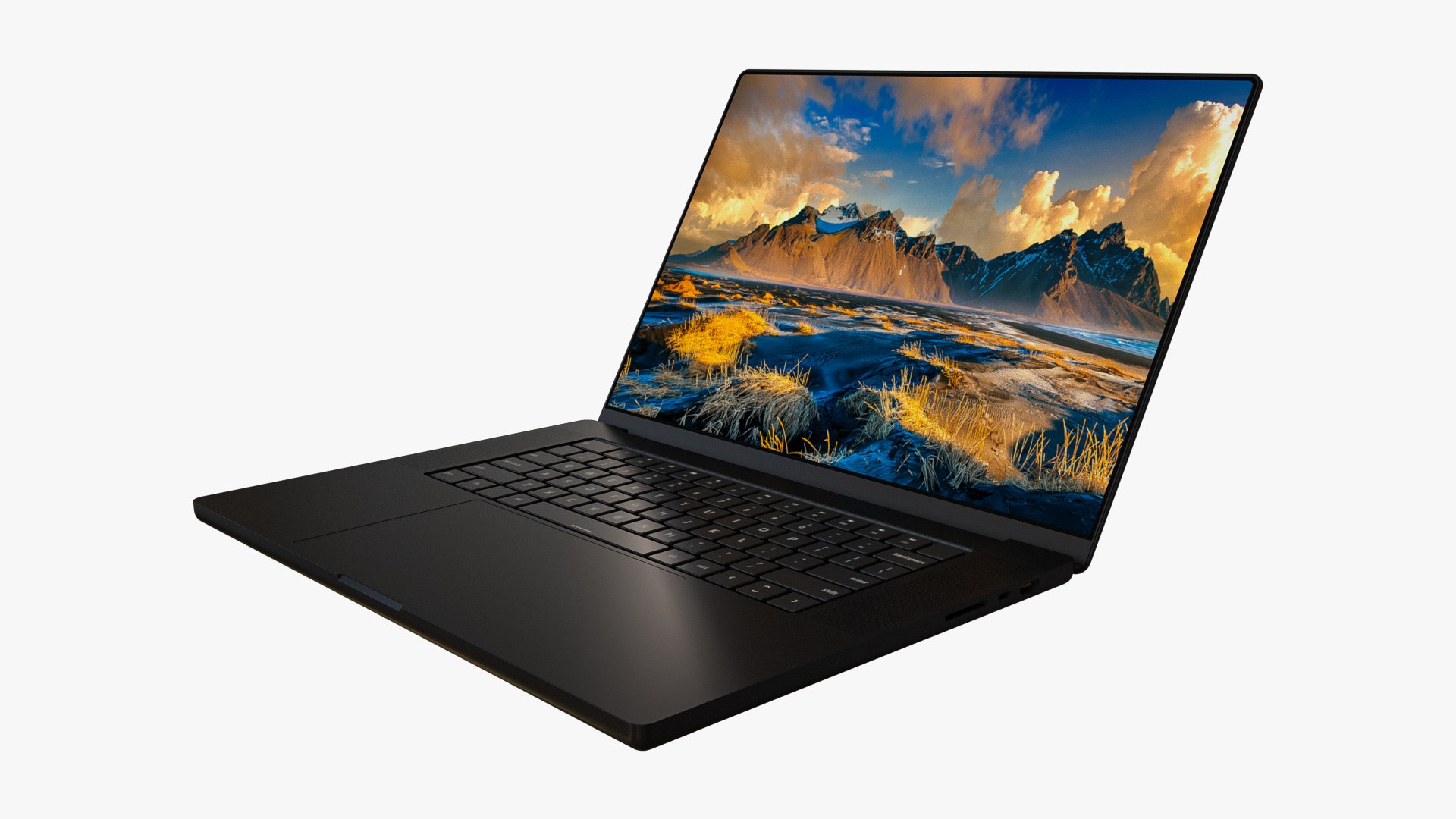 Laptop Black 3D Model - TurboSquid 2099562