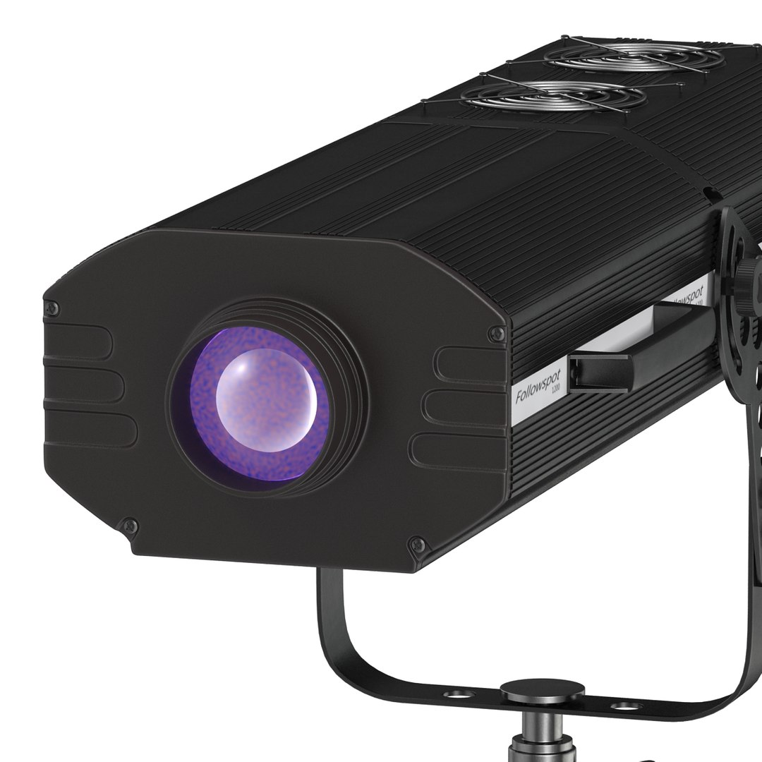 3d model follow spot isolution ifollow