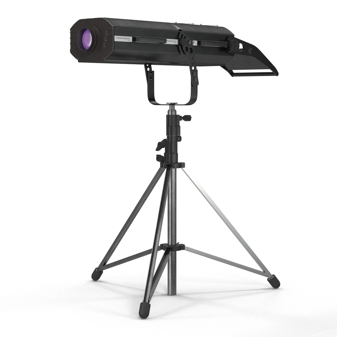 3d model follow spot isolution ifollow