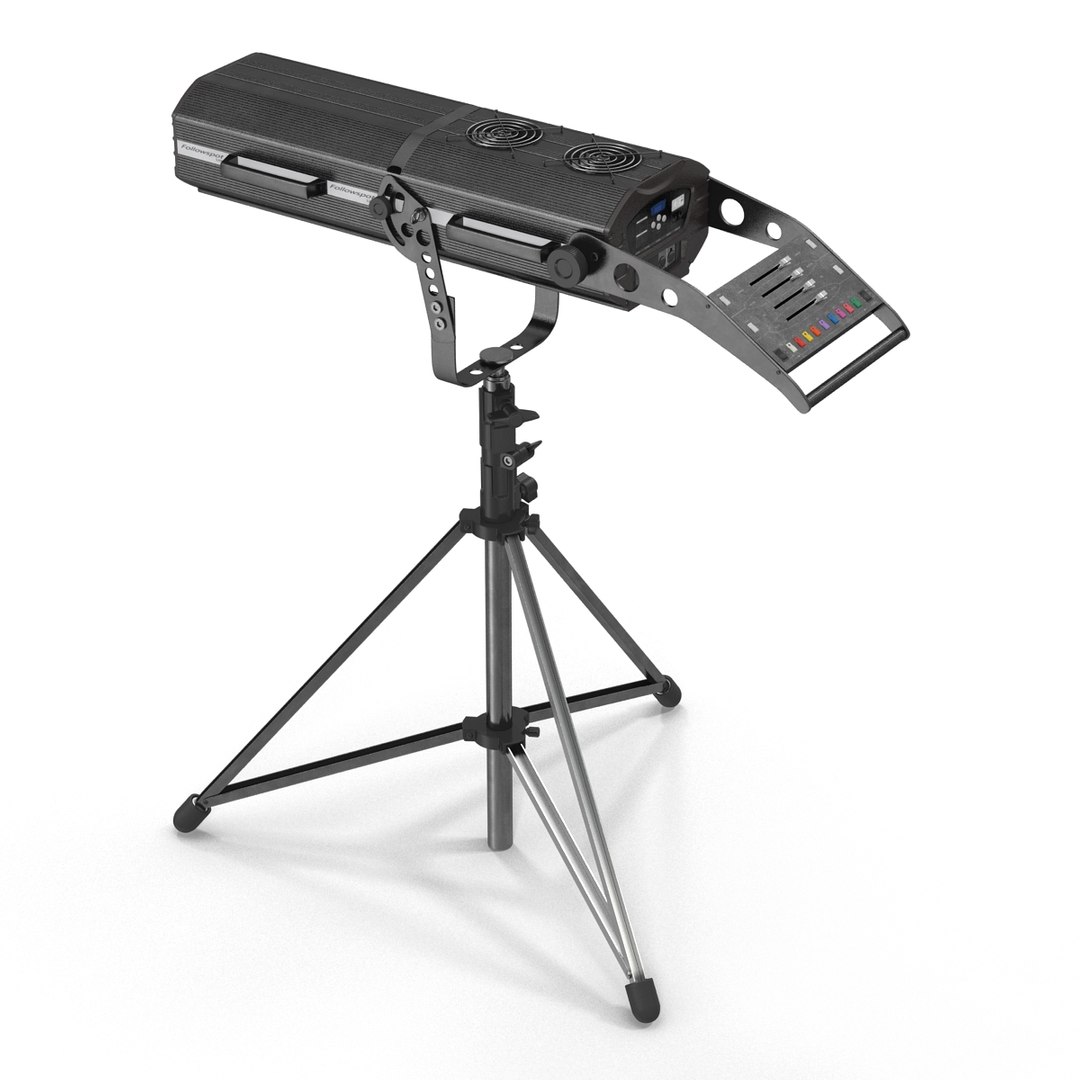 3d model follow spot isolution ifollow