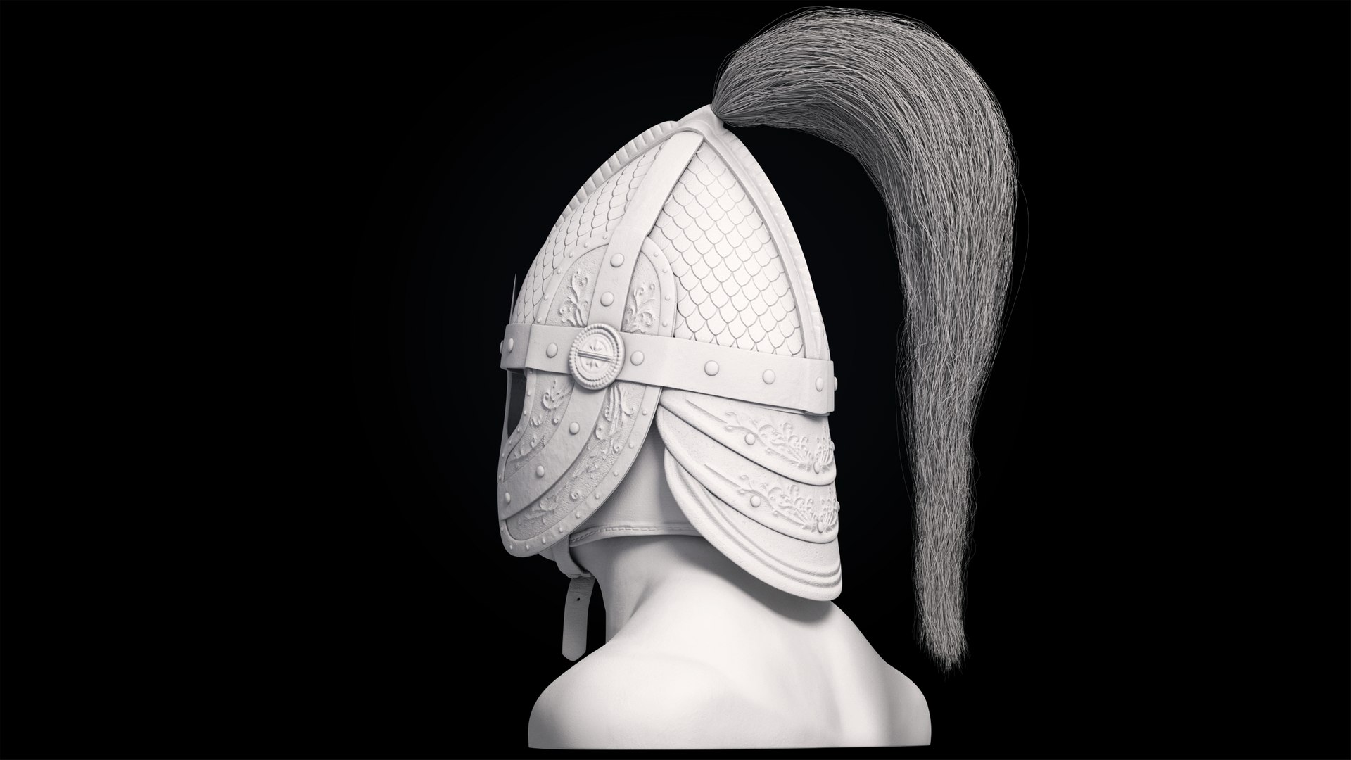 3d Dragon Helmet Model
