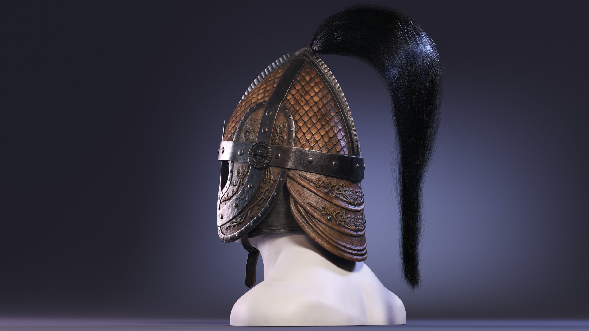 3d Dragon Helmet Model