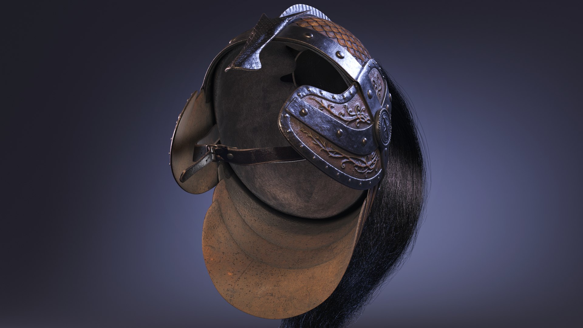 3d Dragon Helmet Model