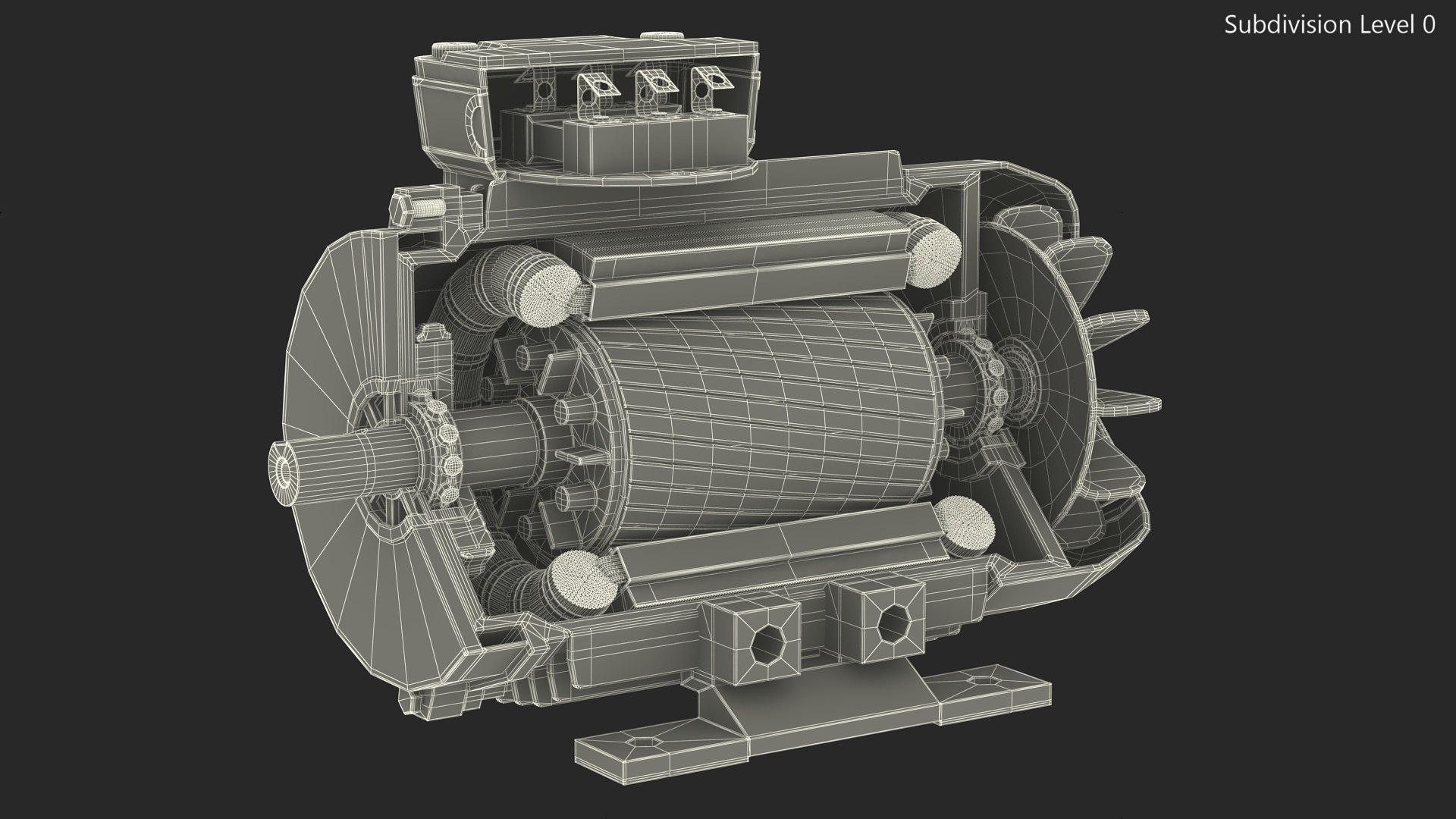 Electric Motor Cross Section Green 3D Model - TurboSquid 2220699