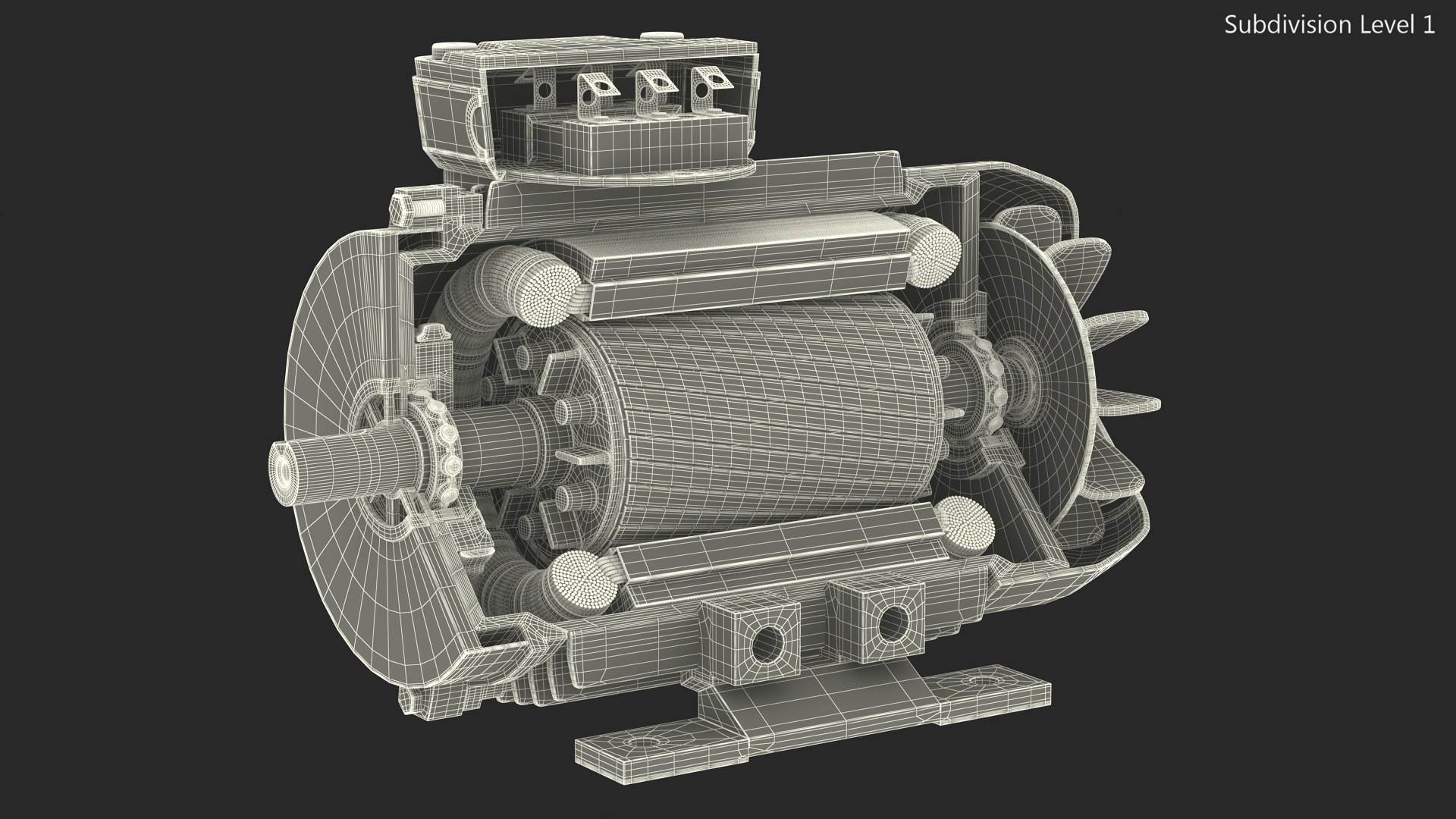 Electric Motor Cross Section Green 3D Model - TurboSquid 2220699