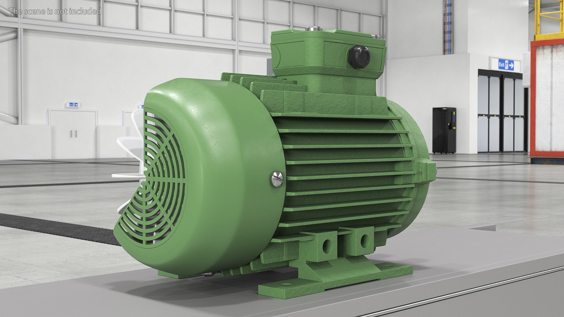 Electric Motor Cross Section Green 3D Model - TurboSquid 2220699