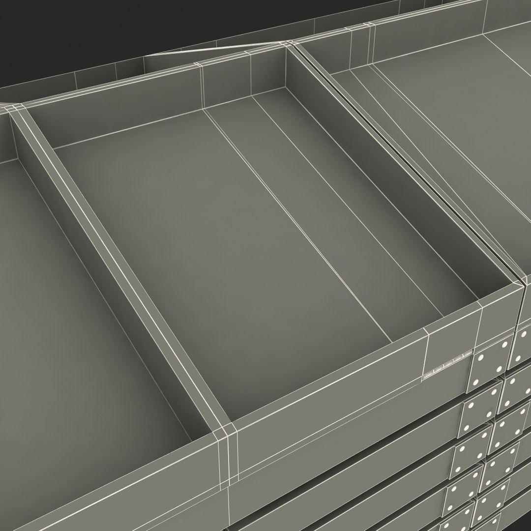 supermarket shelf 3d model