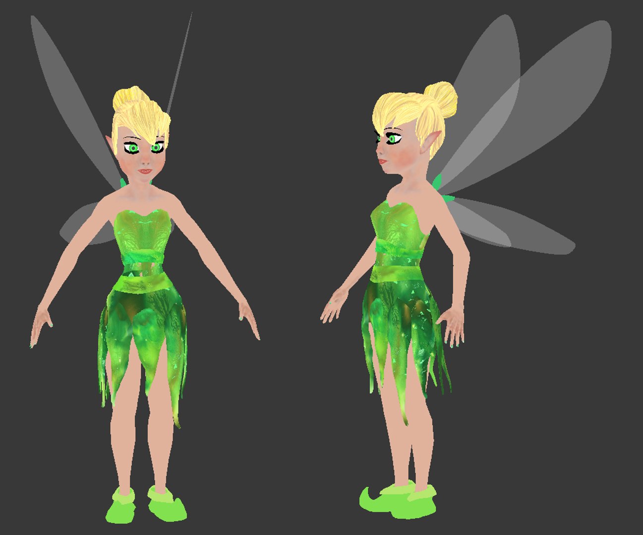 3d Fairy Cartoon Model
