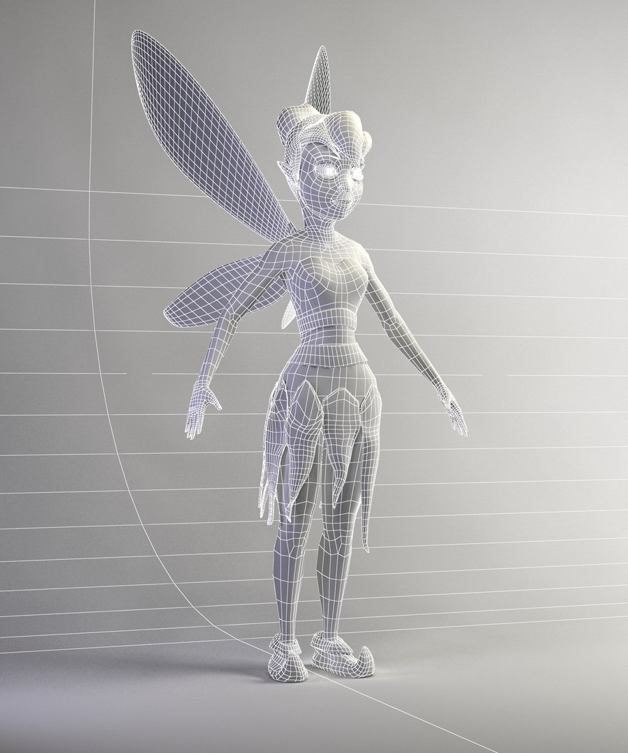 3d Fairy Cartoon Model