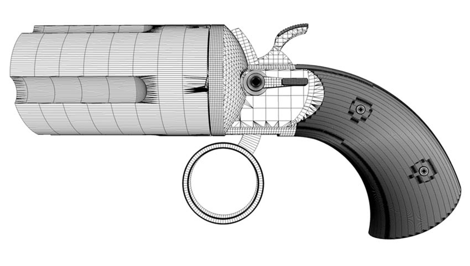 3d Flare Gun Model