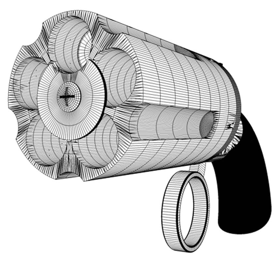 3d Flare Gun Model