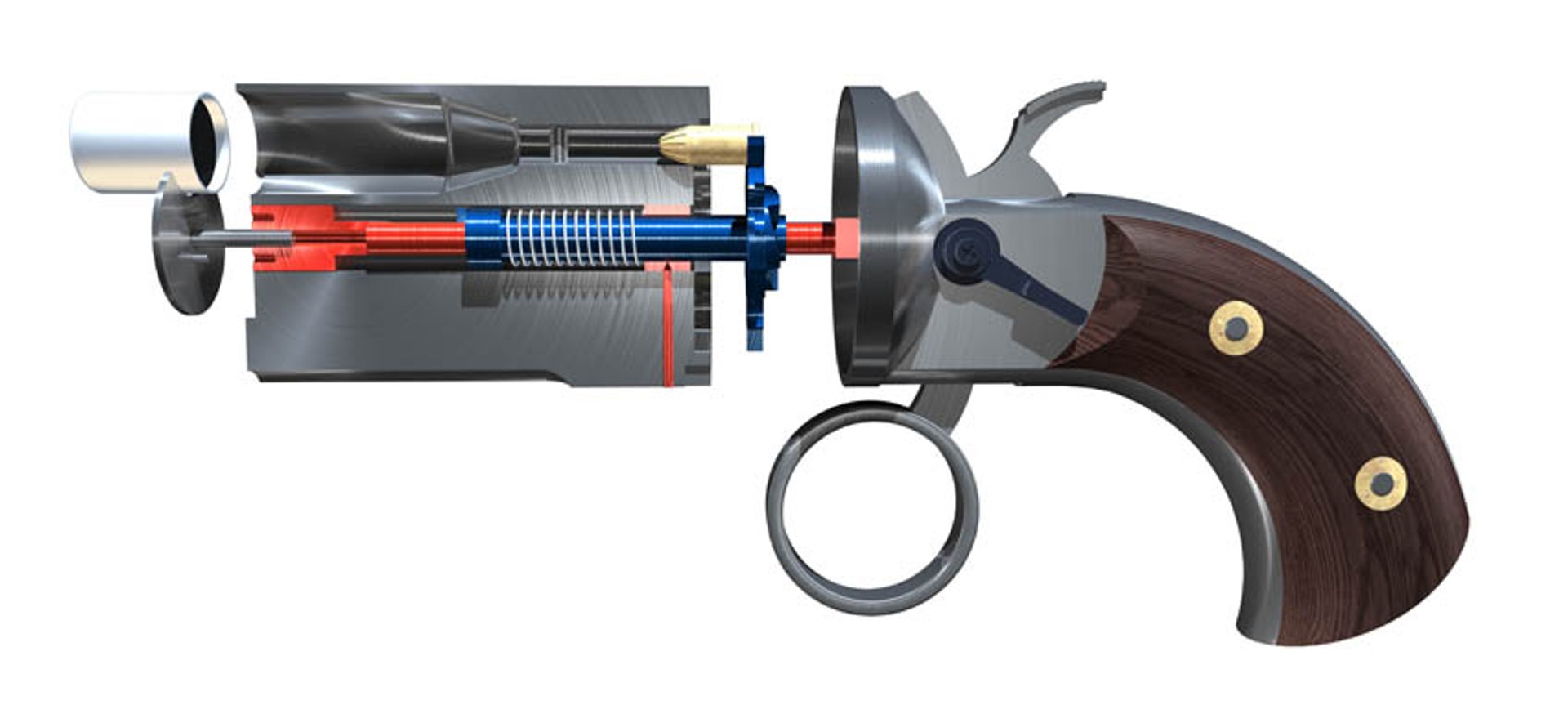3d Flare Gun Model