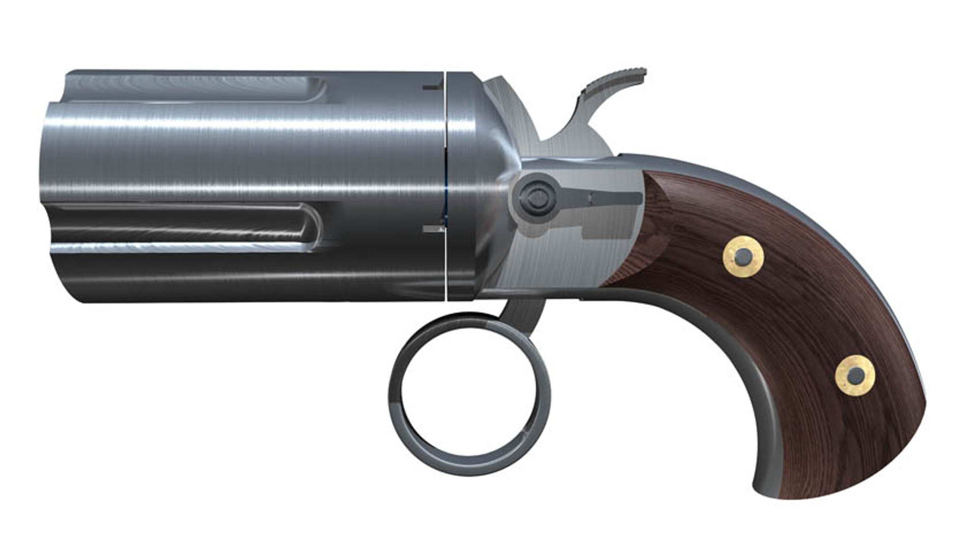 3d Flare Gun Model