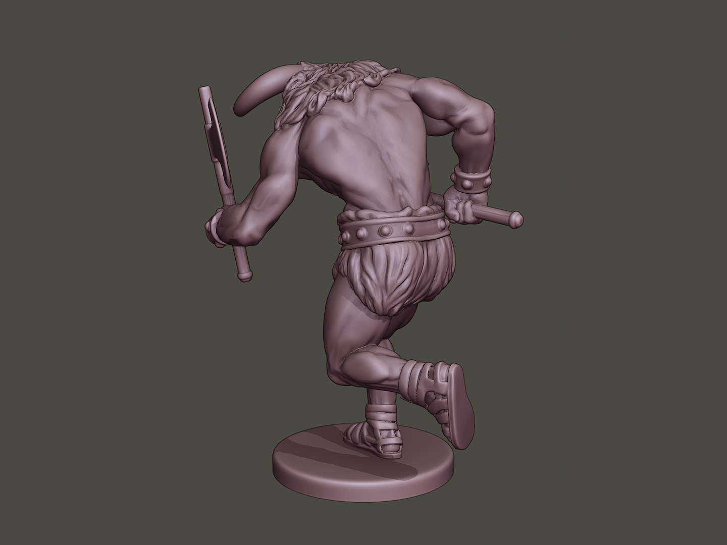 3D Minotaur Warrior Running Axes Model - TurboSquid 1529415