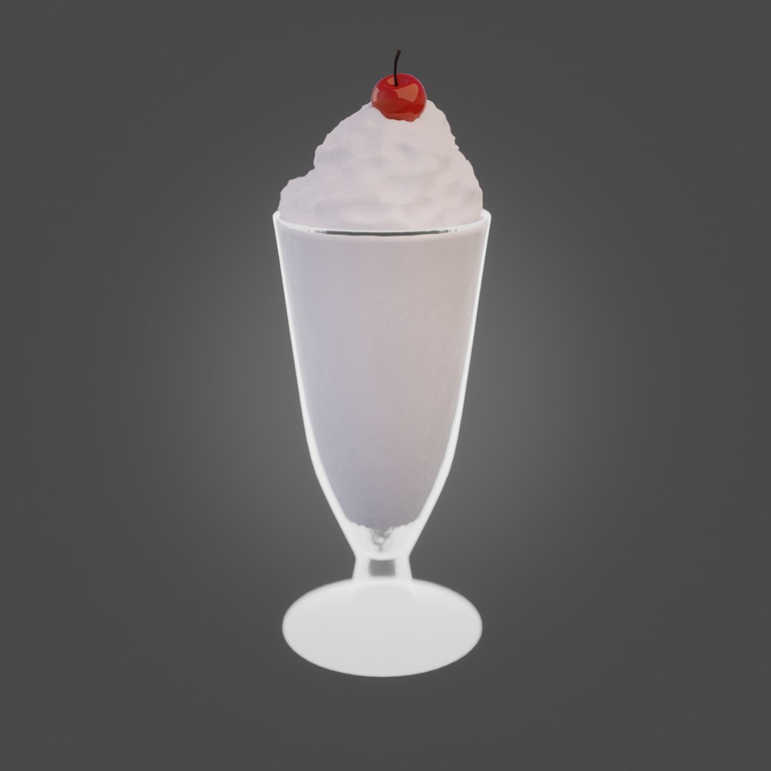 3D Milk Shake Model - TurboSquid 2054700