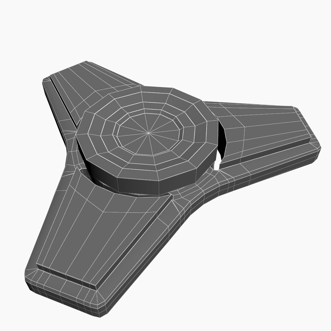3D tri spinner fidget model - TurboSquid 1155370