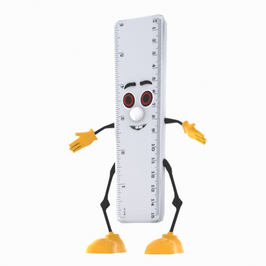 Ruler Character Rule 3d Model