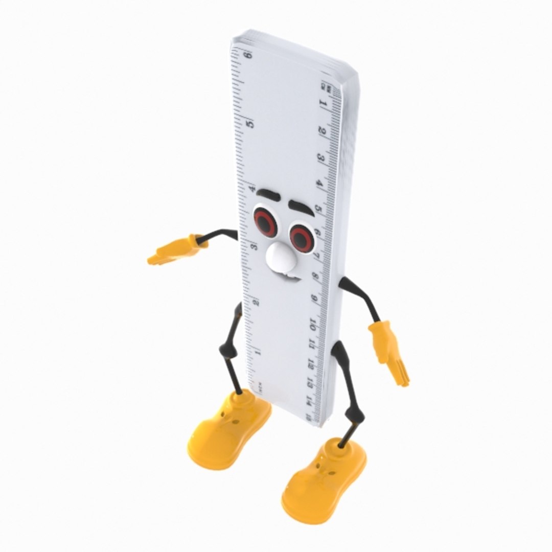 Ruler Character Rule 3d Model
