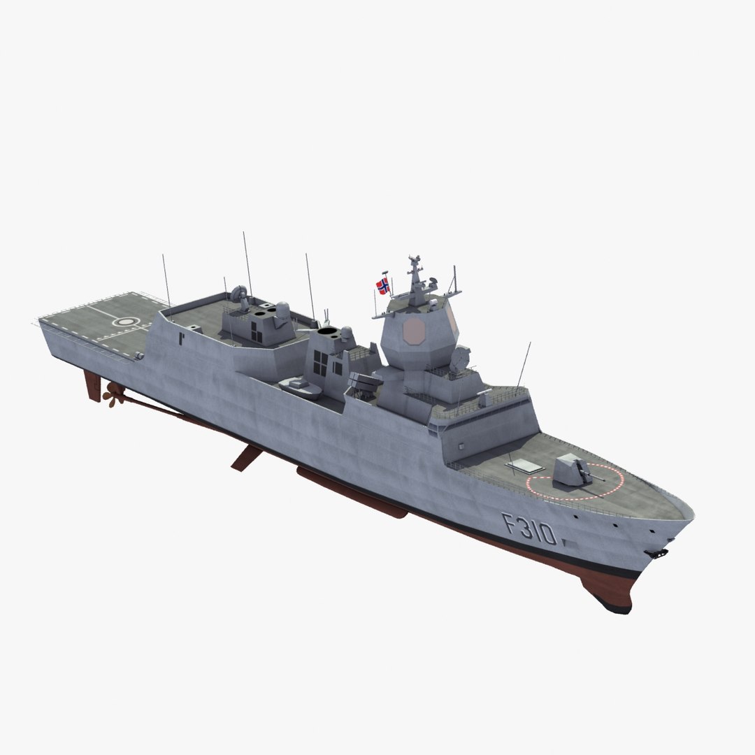 3d Model Knm Fridtjof Nansen Class Frigates