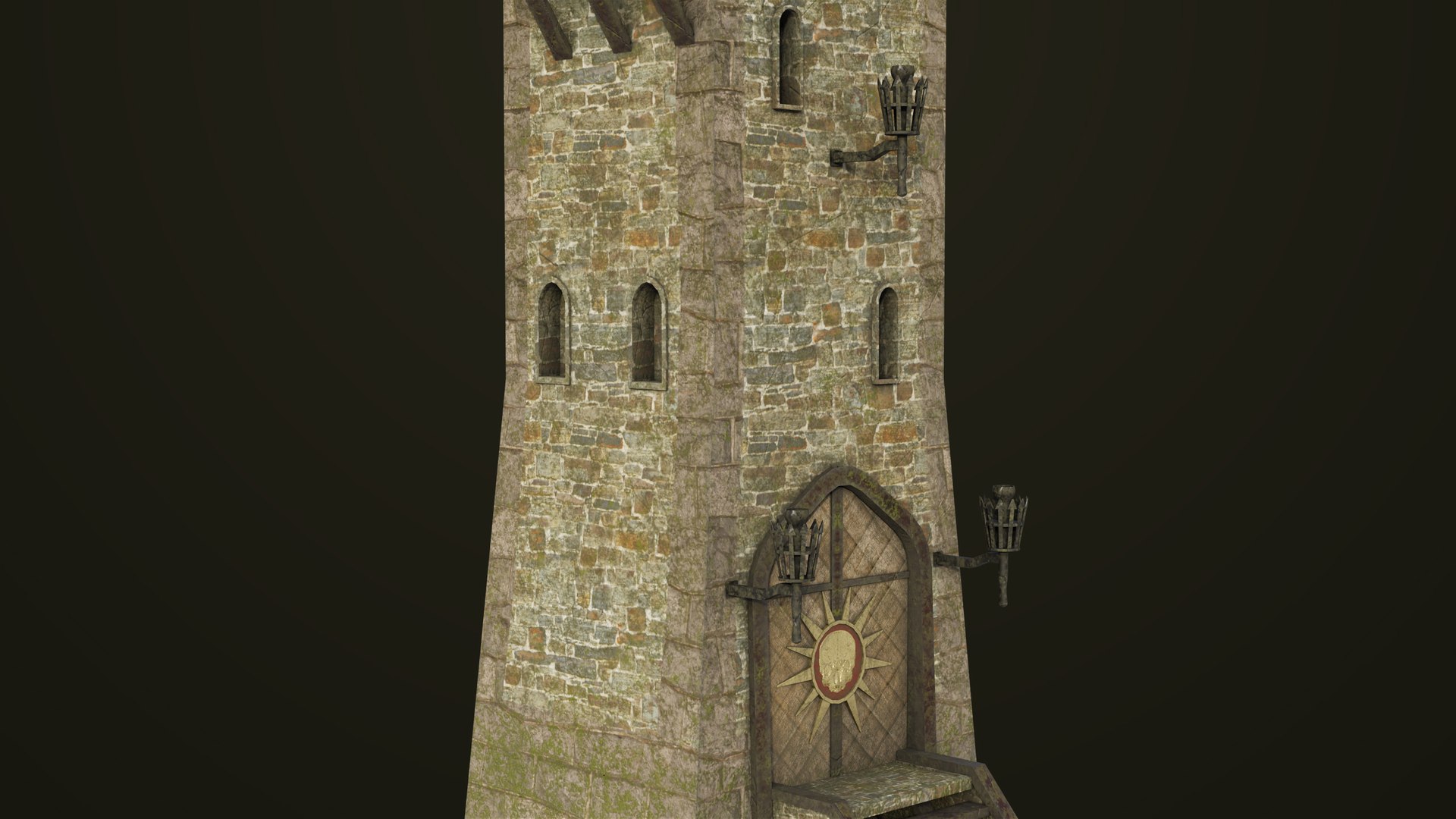 3D Old Castle Watch Tower 01 All PBR Unity UE Textures - TurboSquid 2062305