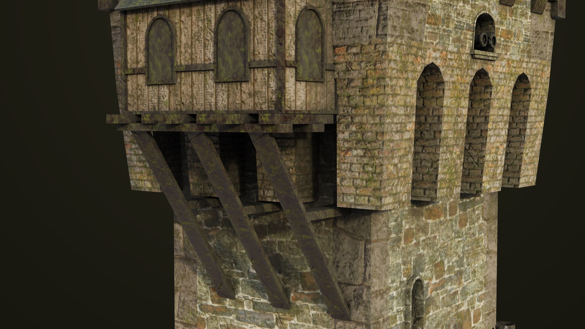 3D Old Castle Watch Tower 01 All PBR Unity UE Textures - TurboSquid 2062305