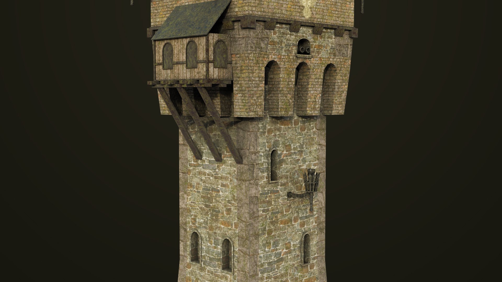 3D Old Castle Watch Tower 01 All PBR Unity UE Textures - TurboSquid 2062305