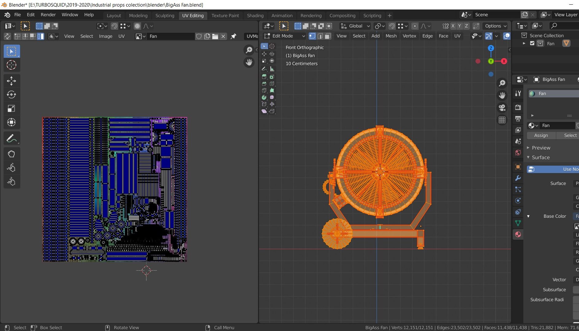 3D Fan Bigass Model - TurboSquid 1596156