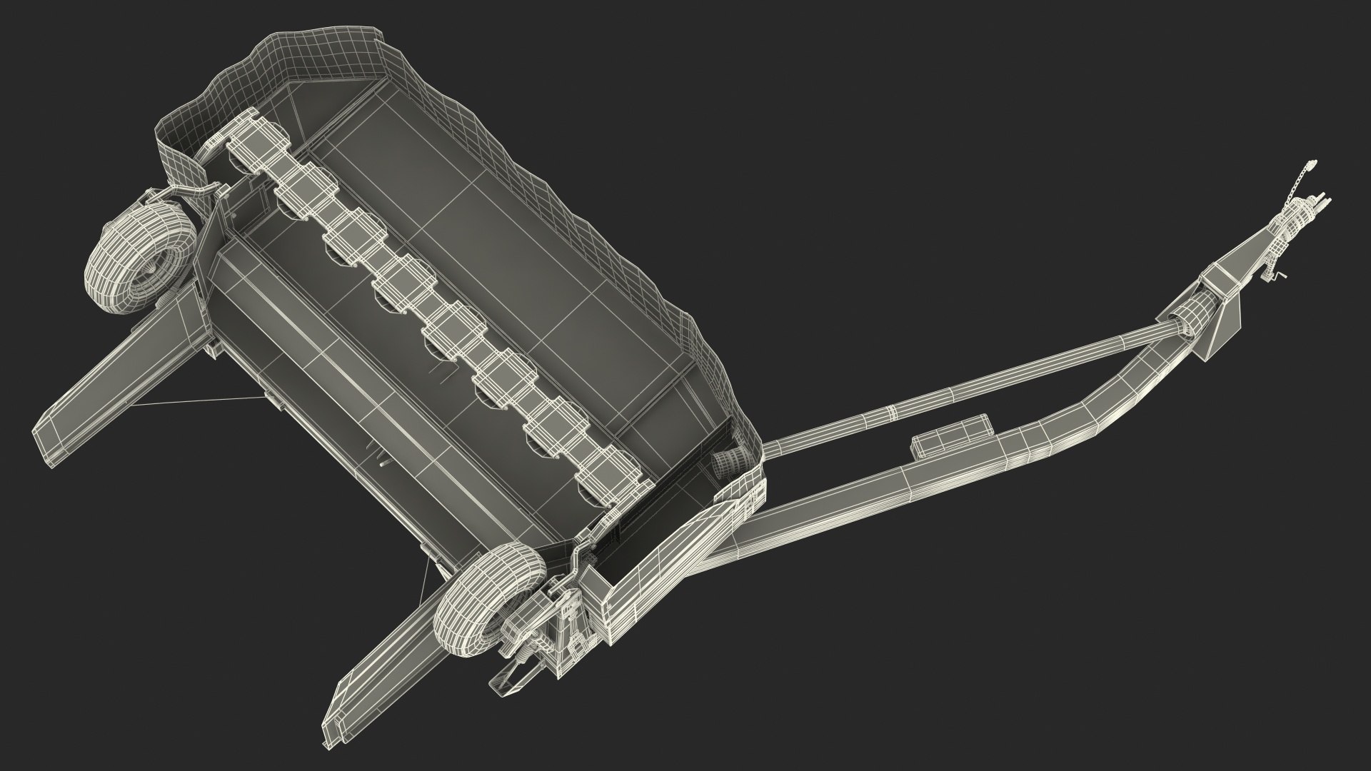 3D Side Pull Disc Mower Conditioners Rigged - TurboSquid 1942003