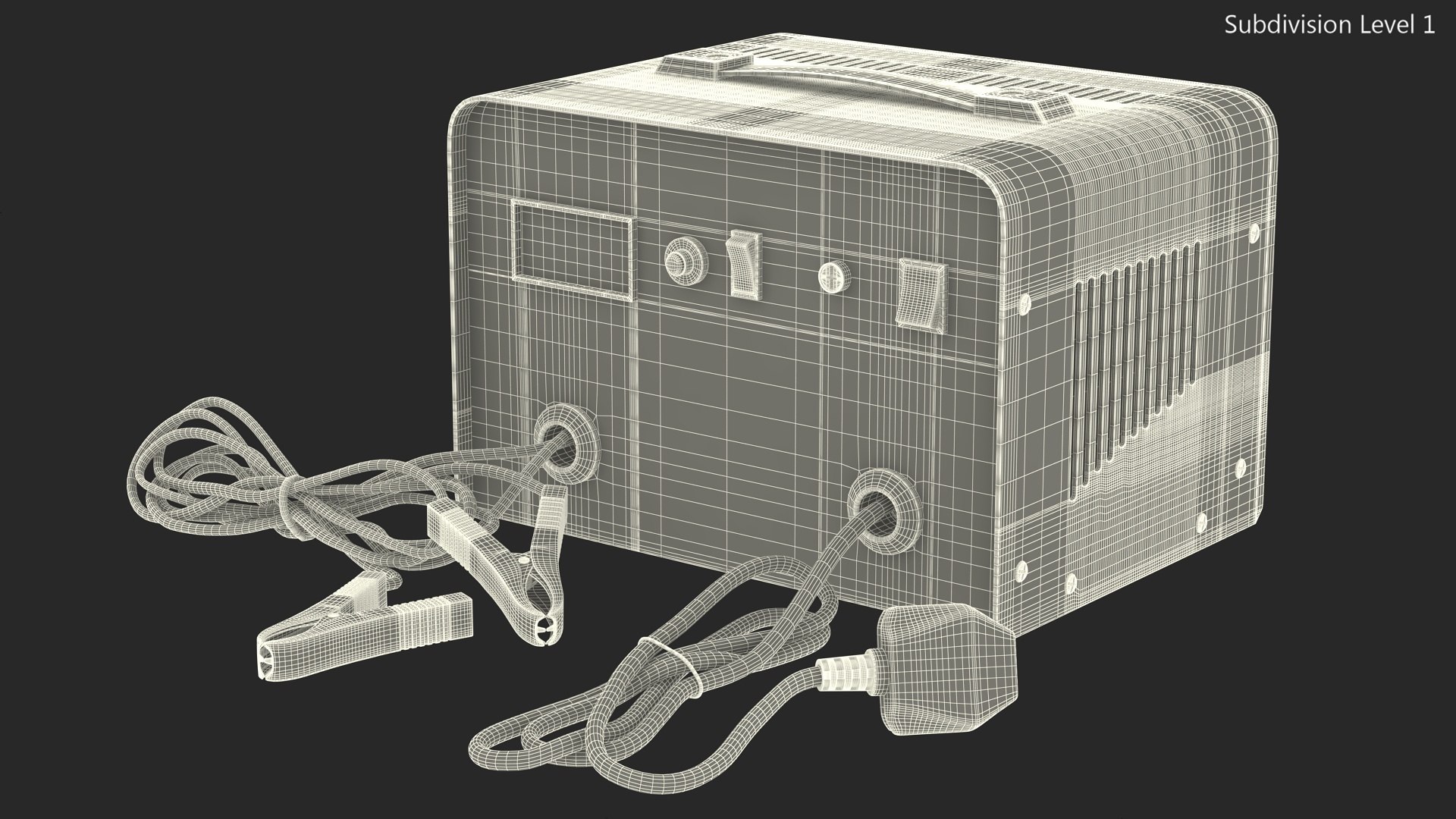 Portable Car Battery Charge Black Model - TurboSquid 2183896