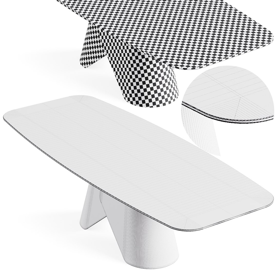 Cattelan Scott Keramik Table 3D Model - TurboSquid 2055900