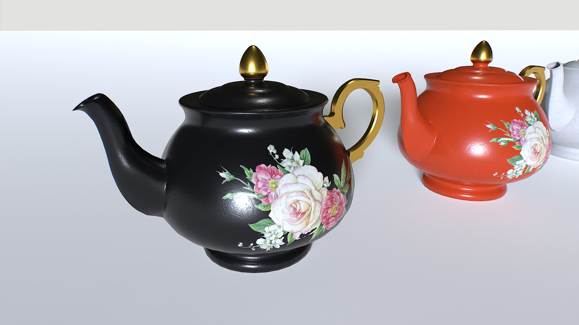 Teapot Pack 2 Model - TurboSquid 2368400
