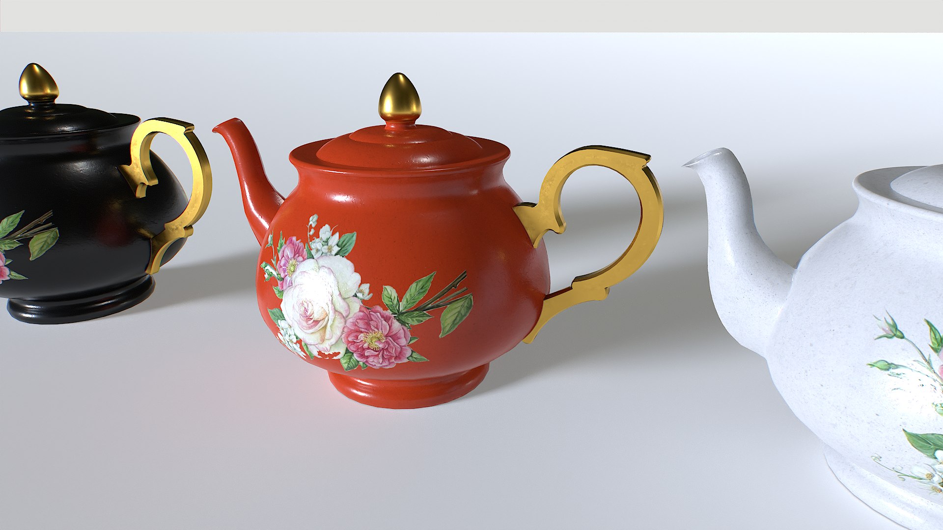 Teapot Pack 2 Model - TurboSquid 2368400