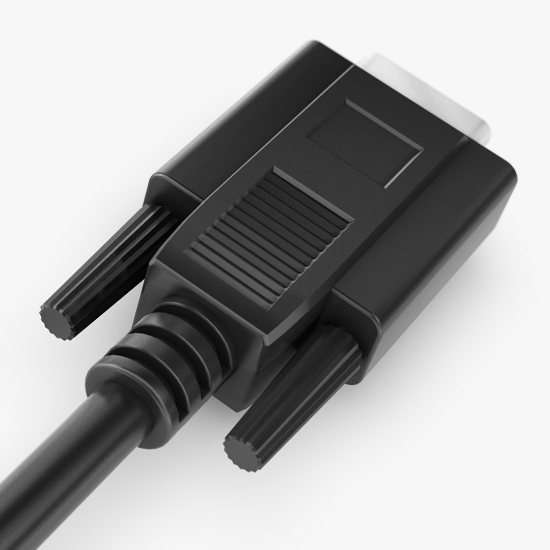 Rs-232 Plug Electronic 3D - TurboSquid 1277701