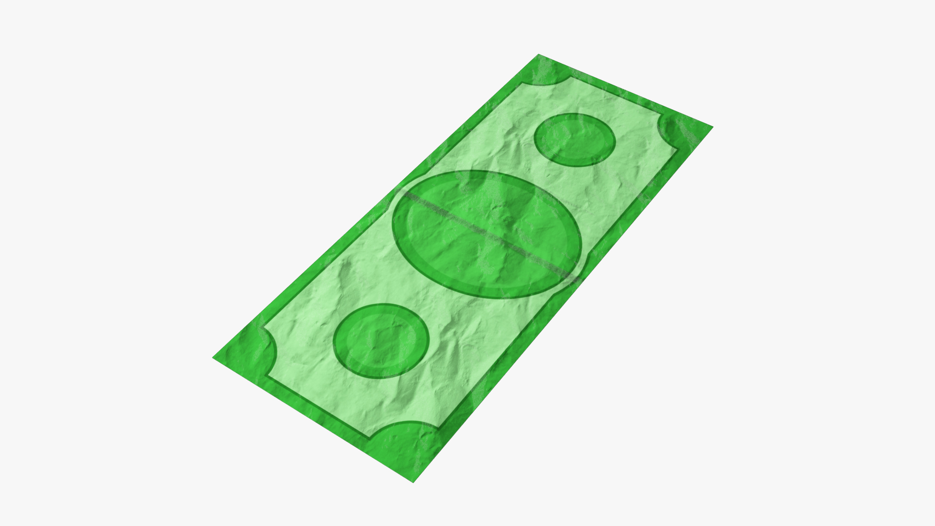 3D Cartoon Money Bill Crumpled V1 Model - TurboSquid 2004572