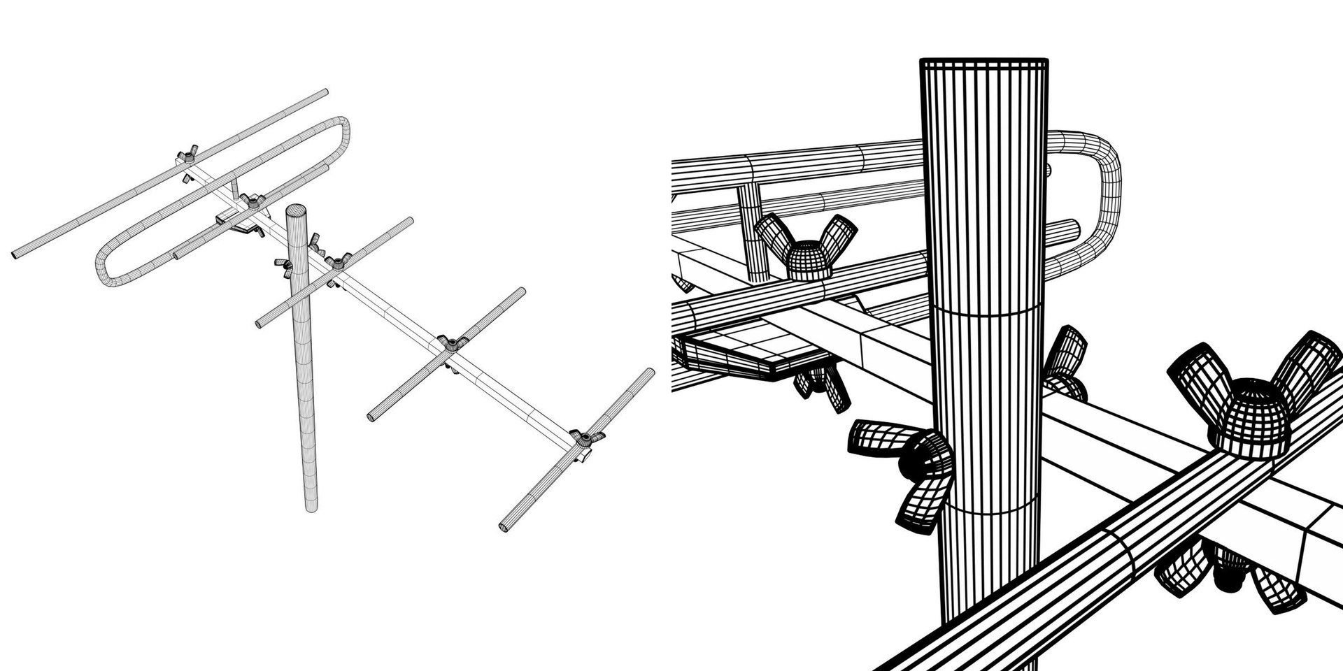 3D Vhf Antenna - TurboSquid 1374179