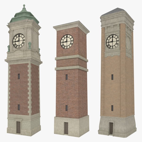 Clock Tower Blender Models for Download | TurboSquid