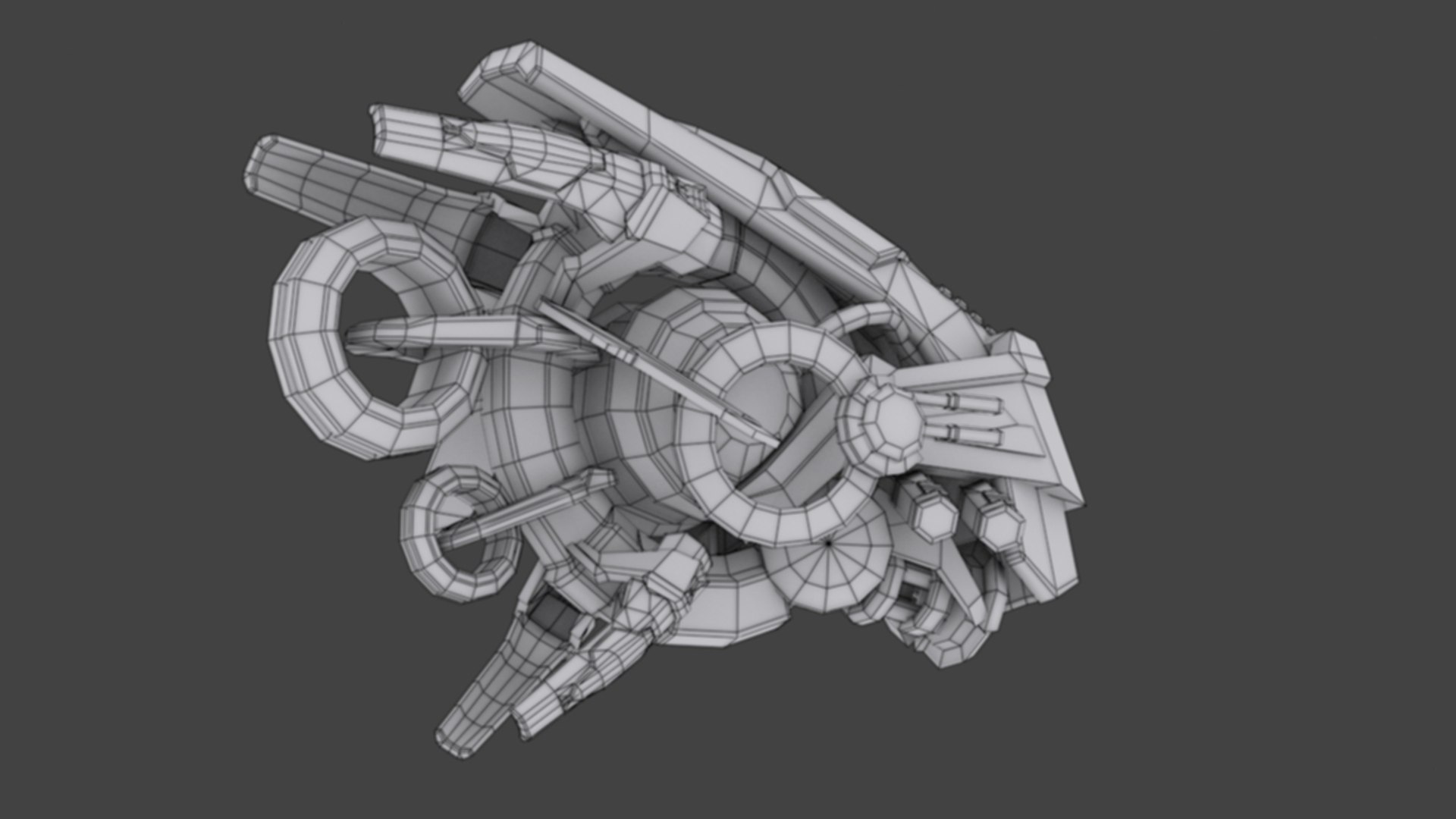 Red Anime Manga Drone 3d Model