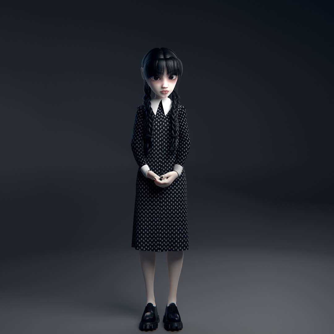 Wednesday2-RIG-export 3D Model - TurboSquid 2024609