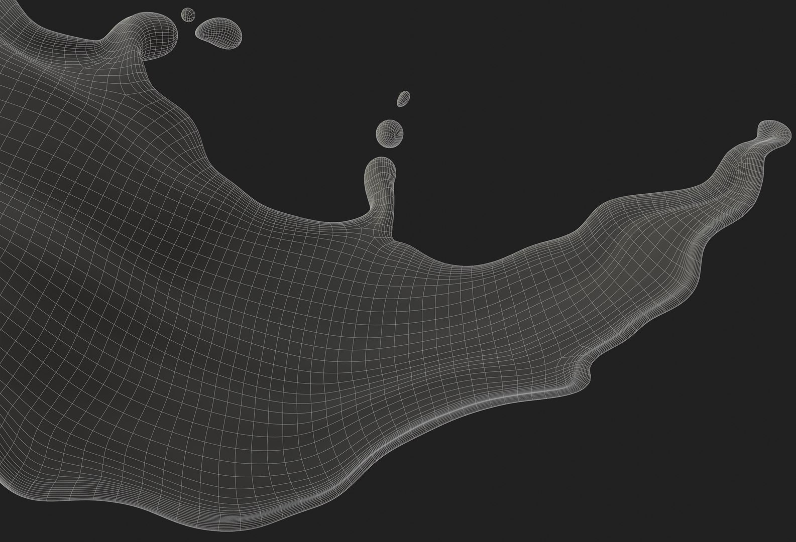3D Milk Curve Splash - TurboSquid 2419930