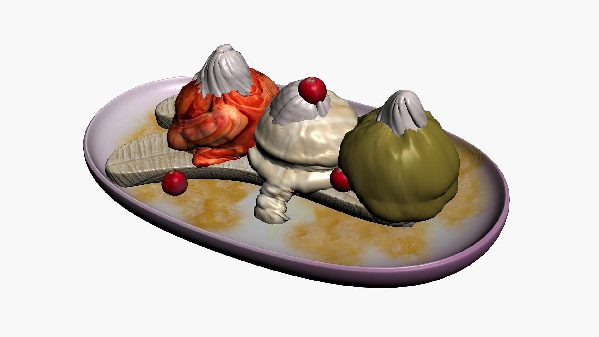 Banana Split 3D Model - TurboSquid 2195325