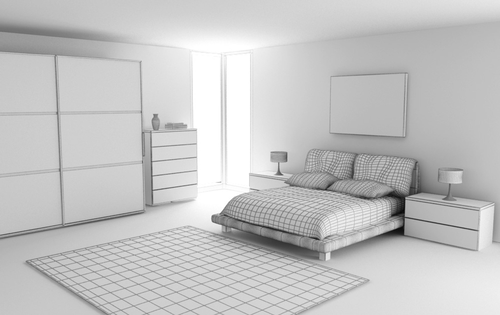 Bedroom Interior 02c 3d Max