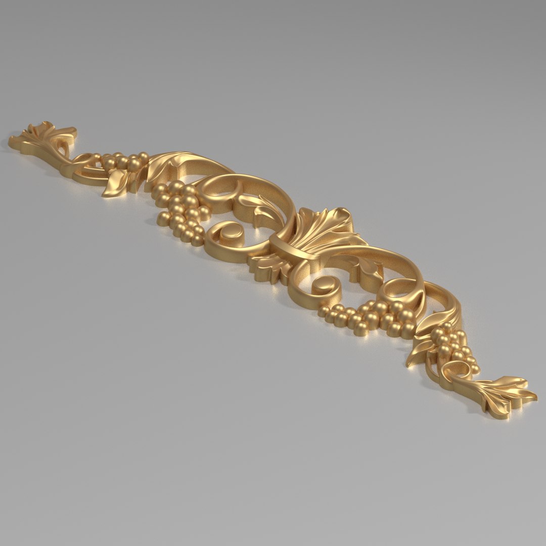 Carved onlay 3D model - TurboSquid 1312083